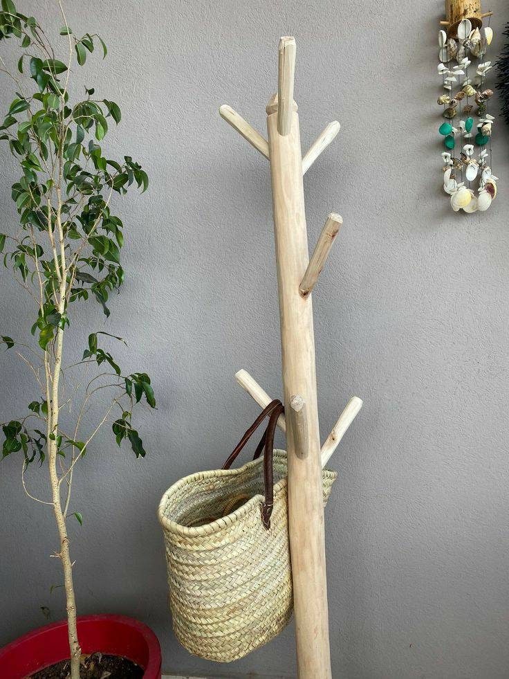 SUPERB Handmade Scandinavian Style Coat Rack in Lemon Wood 100% Natural ...