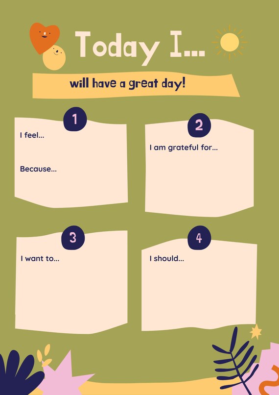 Junior Goal Setting/reflection Worksheet Printable Kid's - Etsy