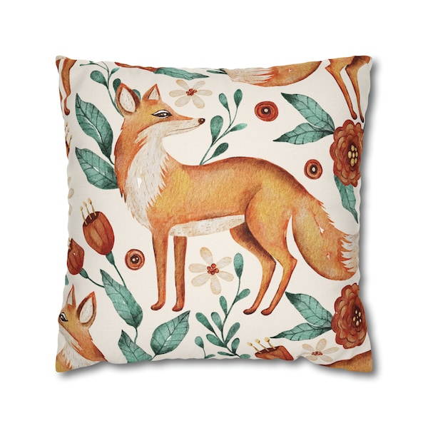Fox Pillow Cover - Etsy