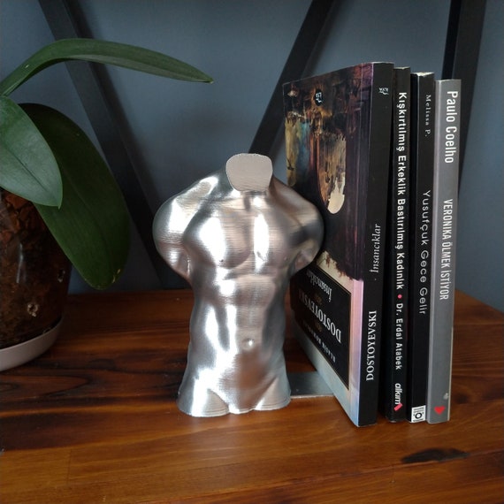 Male Torso Bookend Naked Sexy Statues Bookend Man Book and | Etsy