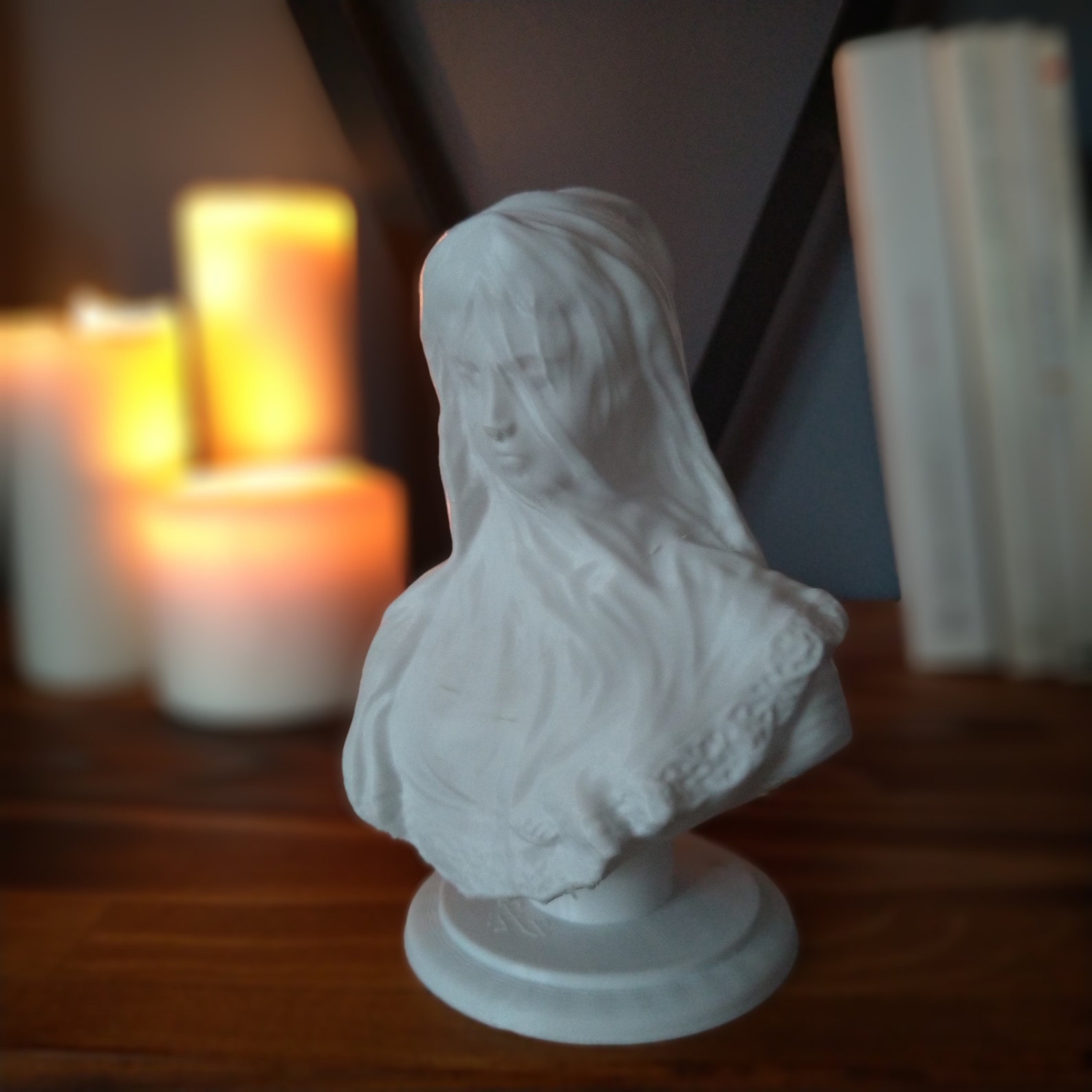 The Veiled Lady Statue the Veiled Virgin Ancient Bust | Etsy