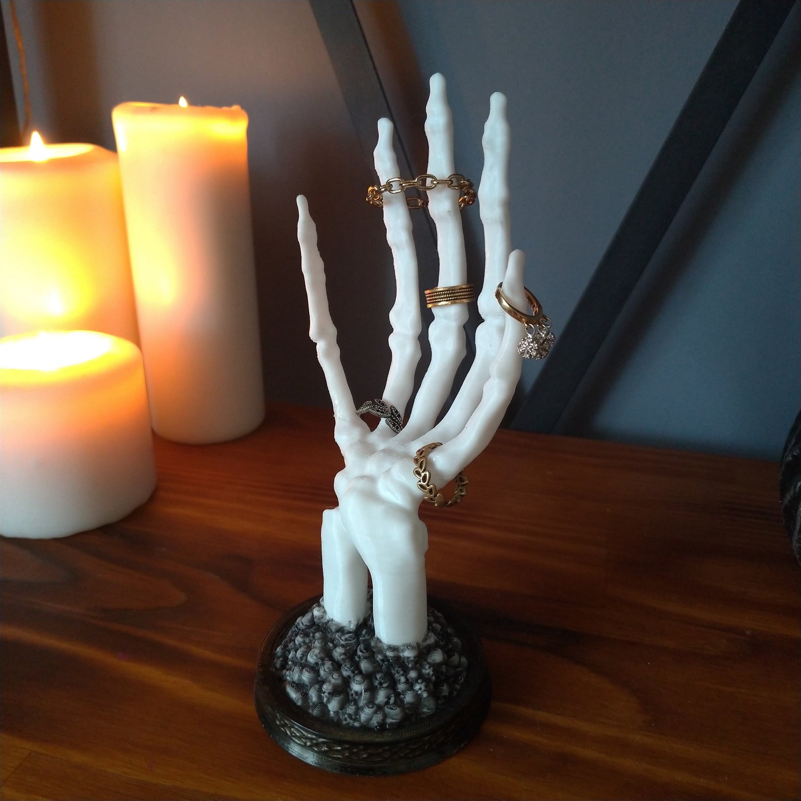 Skeleton Ring Holder Skeleton Hand Jewelry Storage Gothic - Etsy