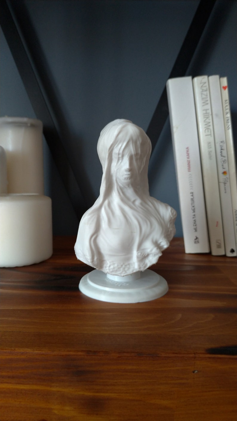 The Veiled Lady Statue the Veiled Virgin Ancient Bust | Etsy