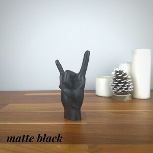 Metal Hand Sculpture | Rock Sign Statue | Rock'n'roll Hand Statue ...