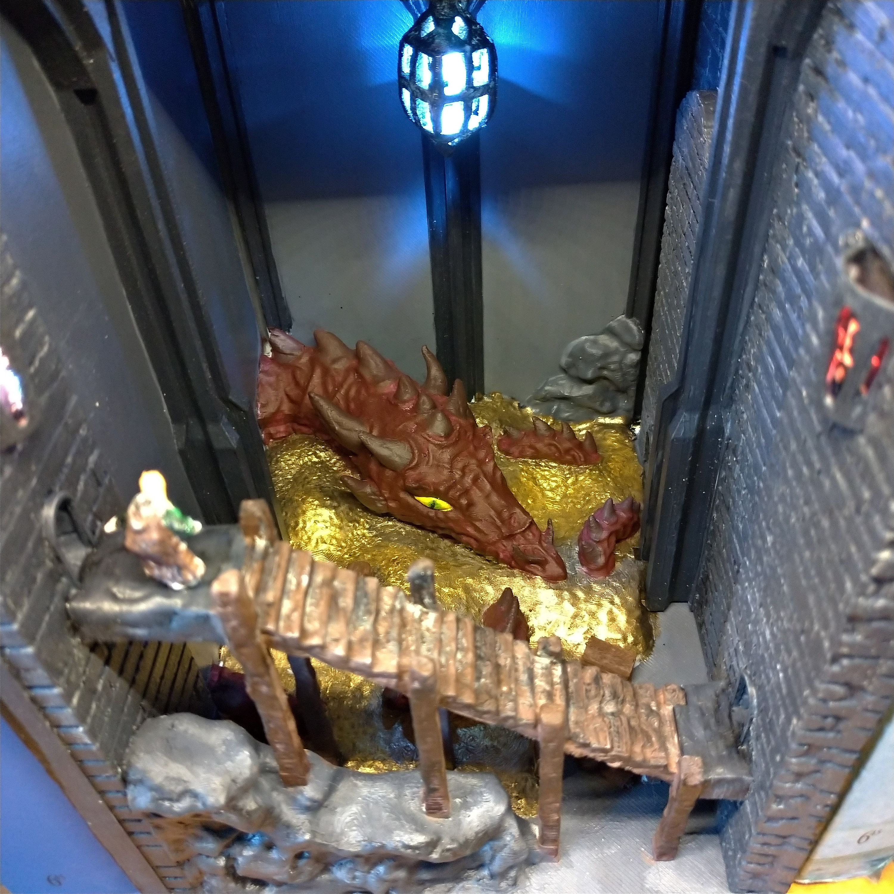 The Hobbit Book Nook | Book Shelf Insert With Light | Hobbit Diorama ...