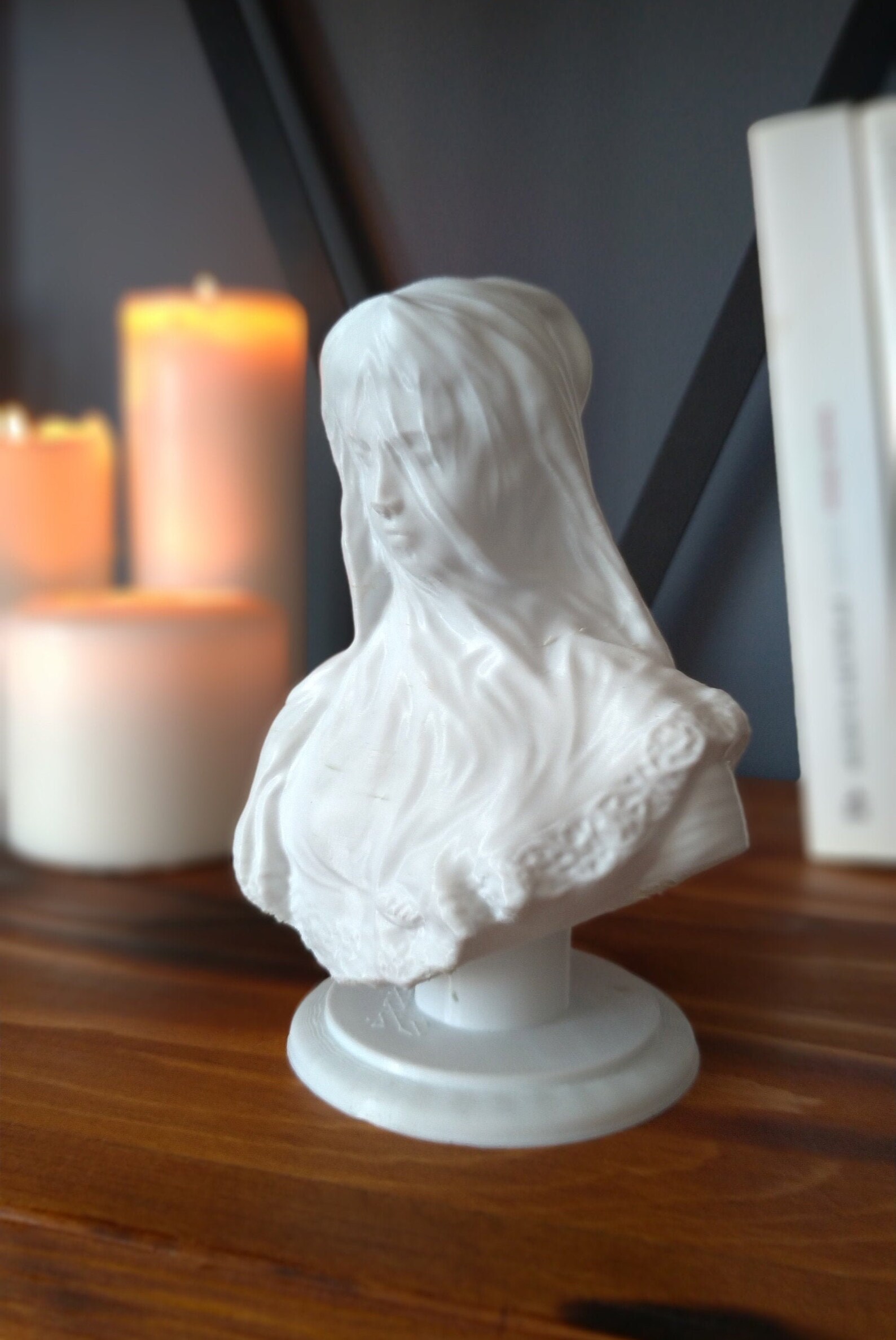 The Veiled Lady Statue the Veiled Virgin Ancient Bust | Etsy