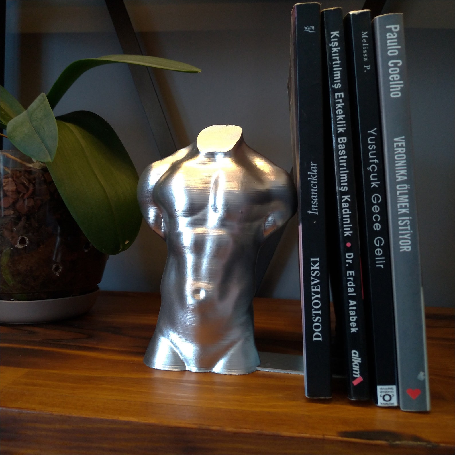 Male Torso Bookend | Naked Sexy Statues Bookend | Man Book and Library ...