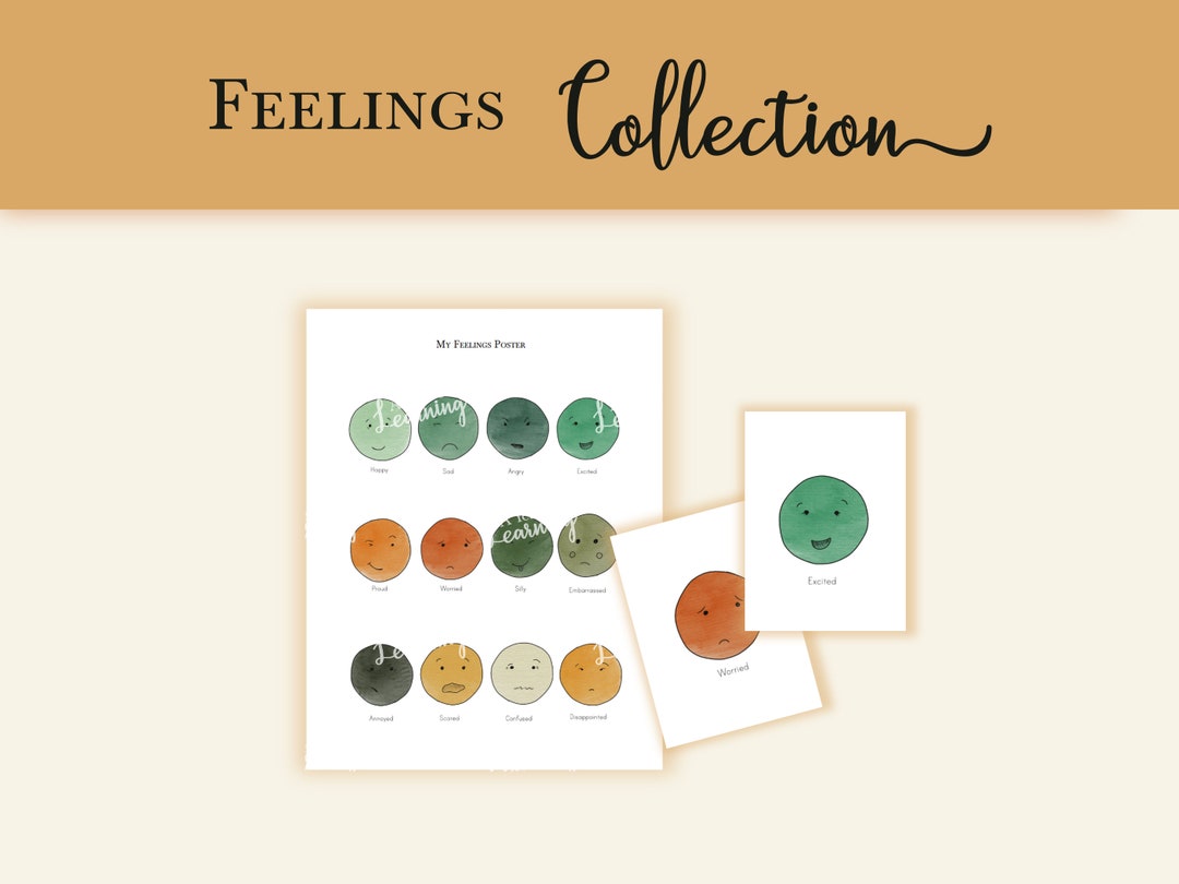 Feelings Poster and Cards - Etsy