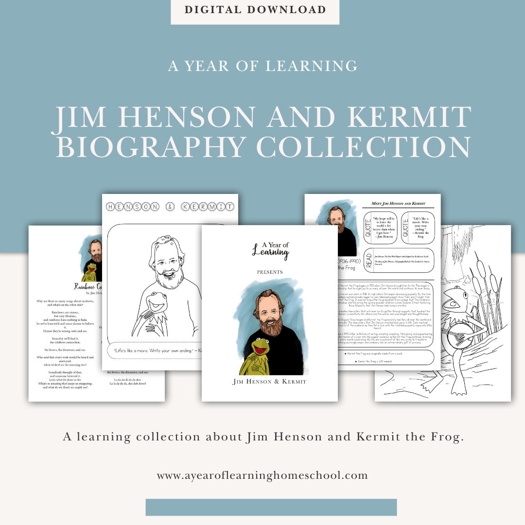 Jim Henson and Kermit the Frog Biography Collection - Etsy