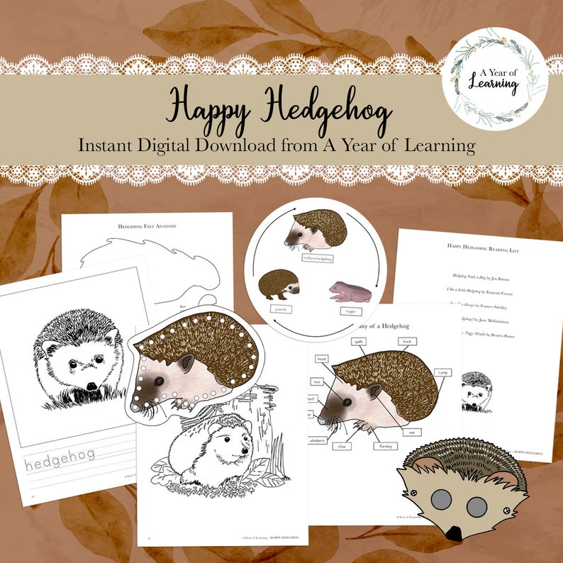 Hedgehog Learning Collection: Anatomy, Life Cycle & More (digital ...