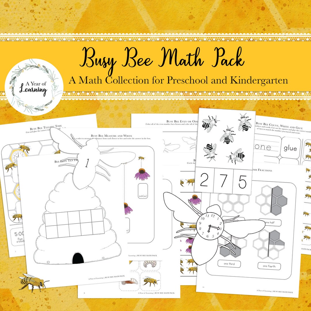 Busy Bee Math Pack - Etsy