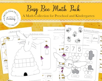 Bee Unit: Math Pack - Etsy