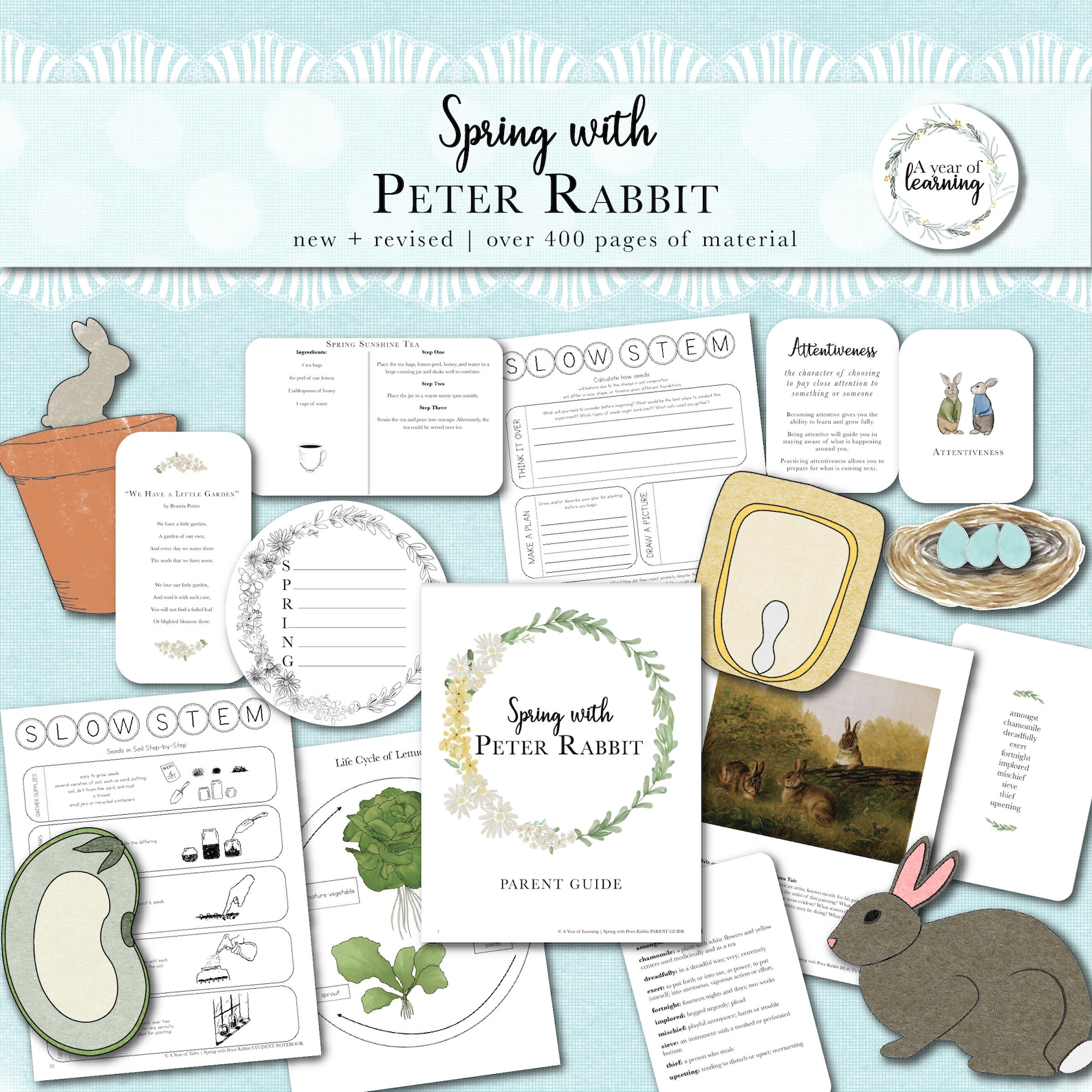 Spring With Peter Rabbit Learning Collection - Etsy