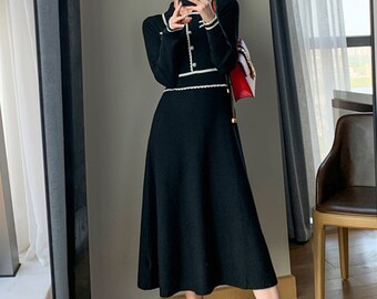 Black Spring Dress | Etsy