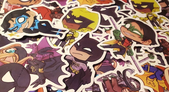 Batfam Vinyl Stickers 2.5 - Etsy