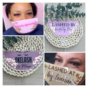 Lash Tech Photo Prop, Face Cover Logo, Lash Tech Logo Face Paddle, Lash ...