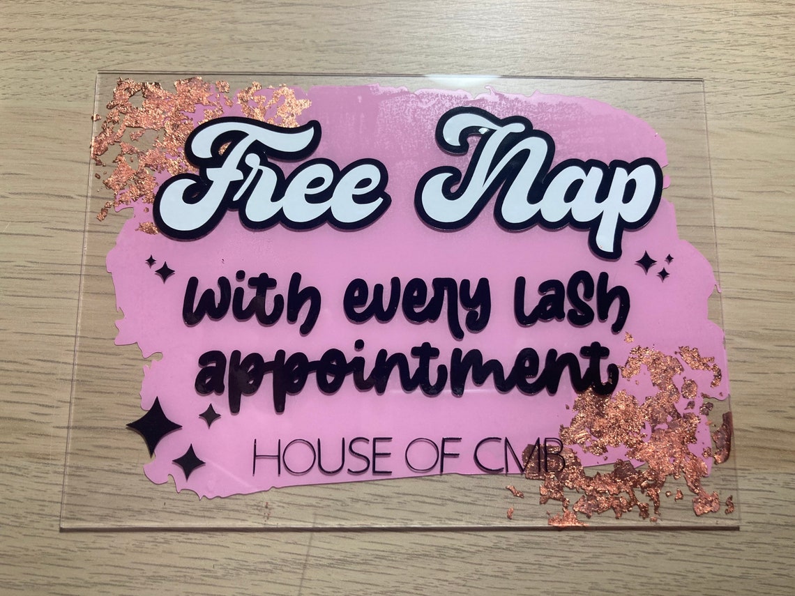 All You Need is Lashes Acrylic Sign. Lash Tech Gift, Lash Tech Shelfie ...