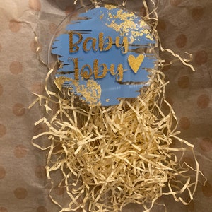 Gold Leaf Cake Topper 15cm Acrylic Cake Topper Personalised - Etsy UK