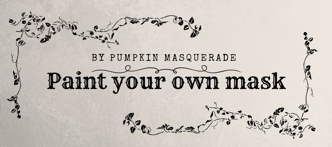 Paint Your Own Mask - Etsy