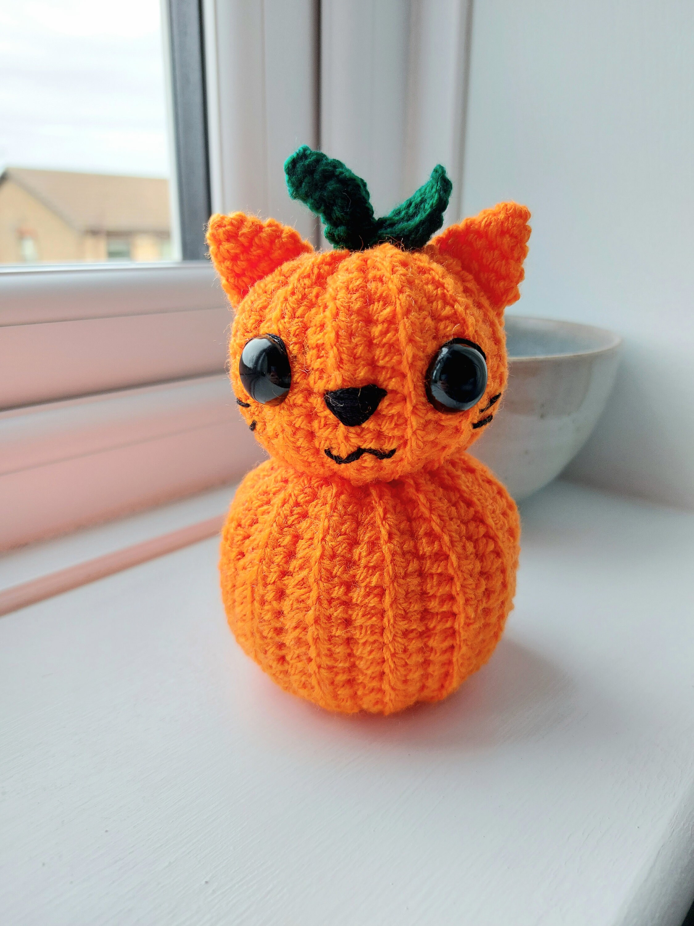 Crochet Halloween Pumpkin Kitty - Etsy