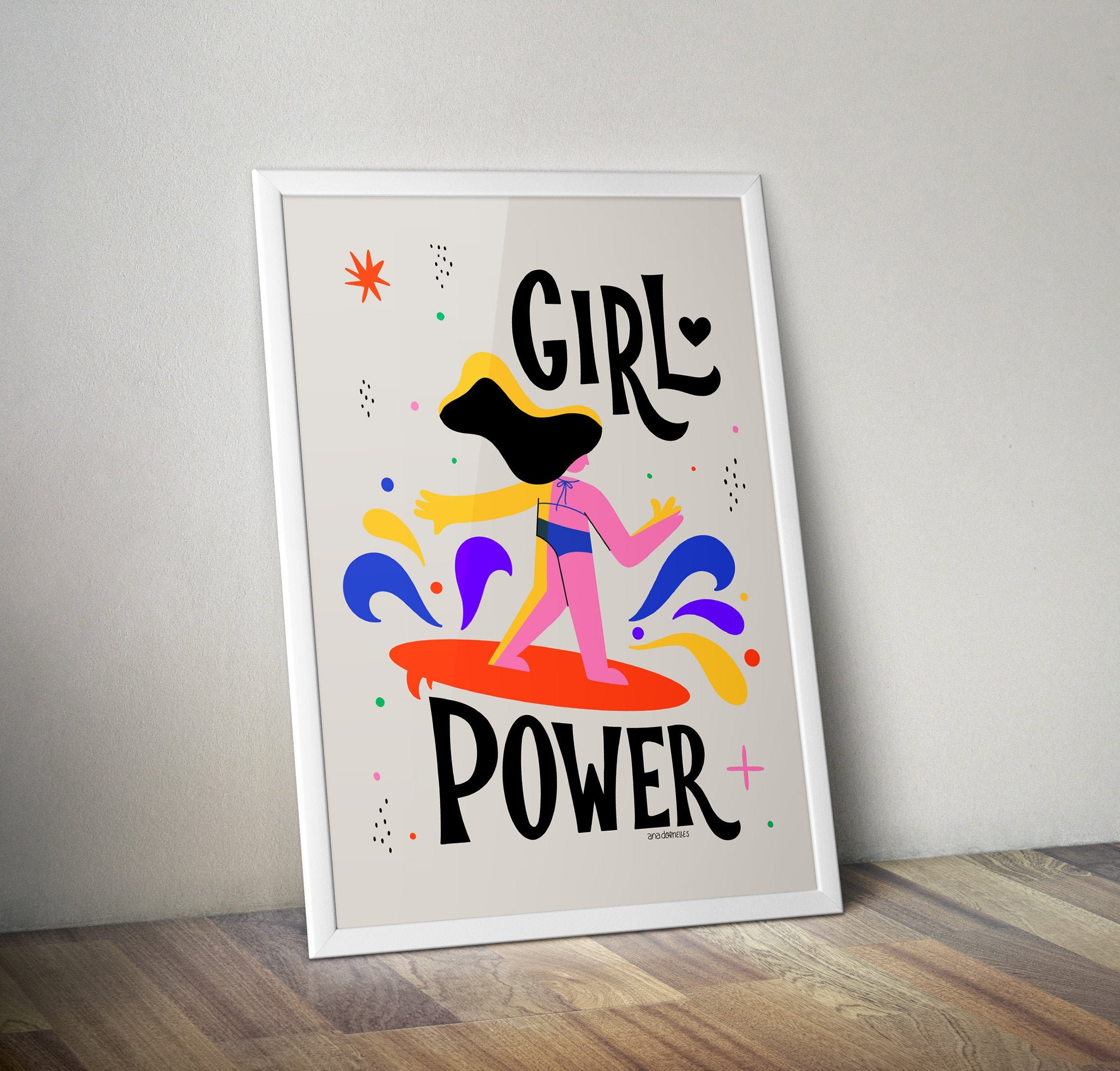 Poster A4 GIRL POWER - Feminist Collection - Etsy UK