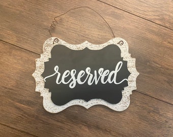 Reserved Chalkboard - Etsy