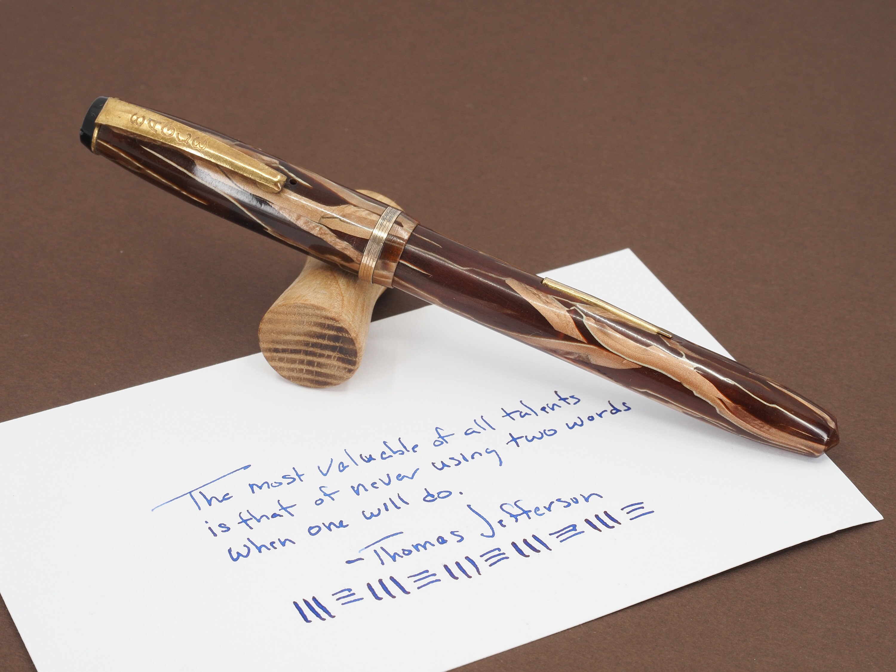 Vintage Eagle Fountain Pen 14K Flex Nib - Etsy