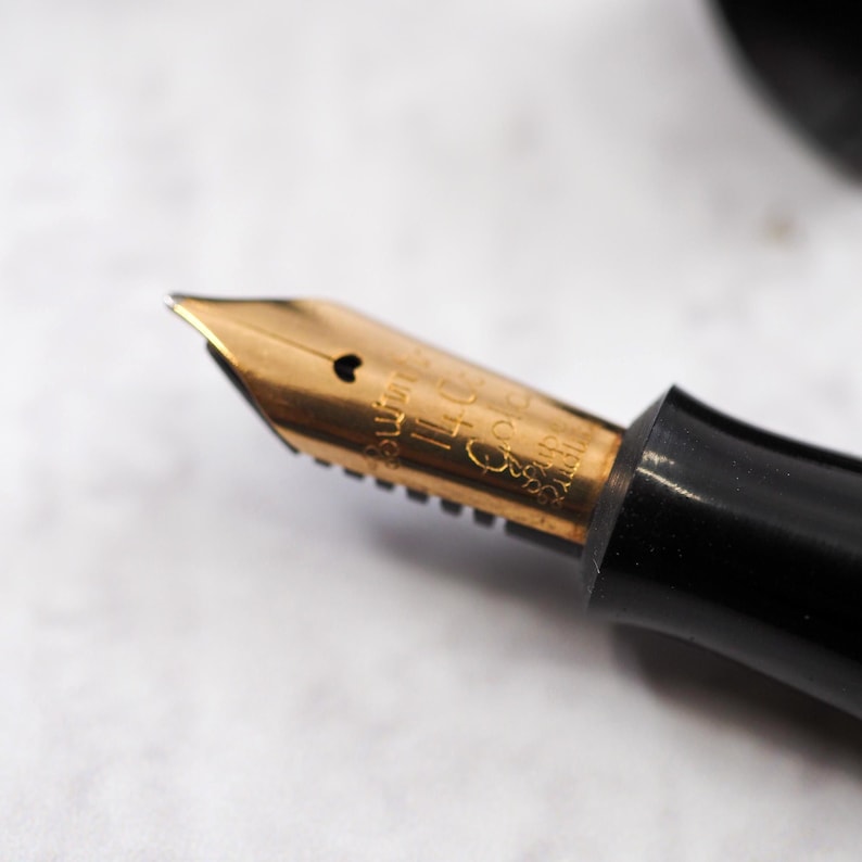 Vintage Burnham No. 55 Fountain Pen, 14k Gold Nib, Restored - Etsy