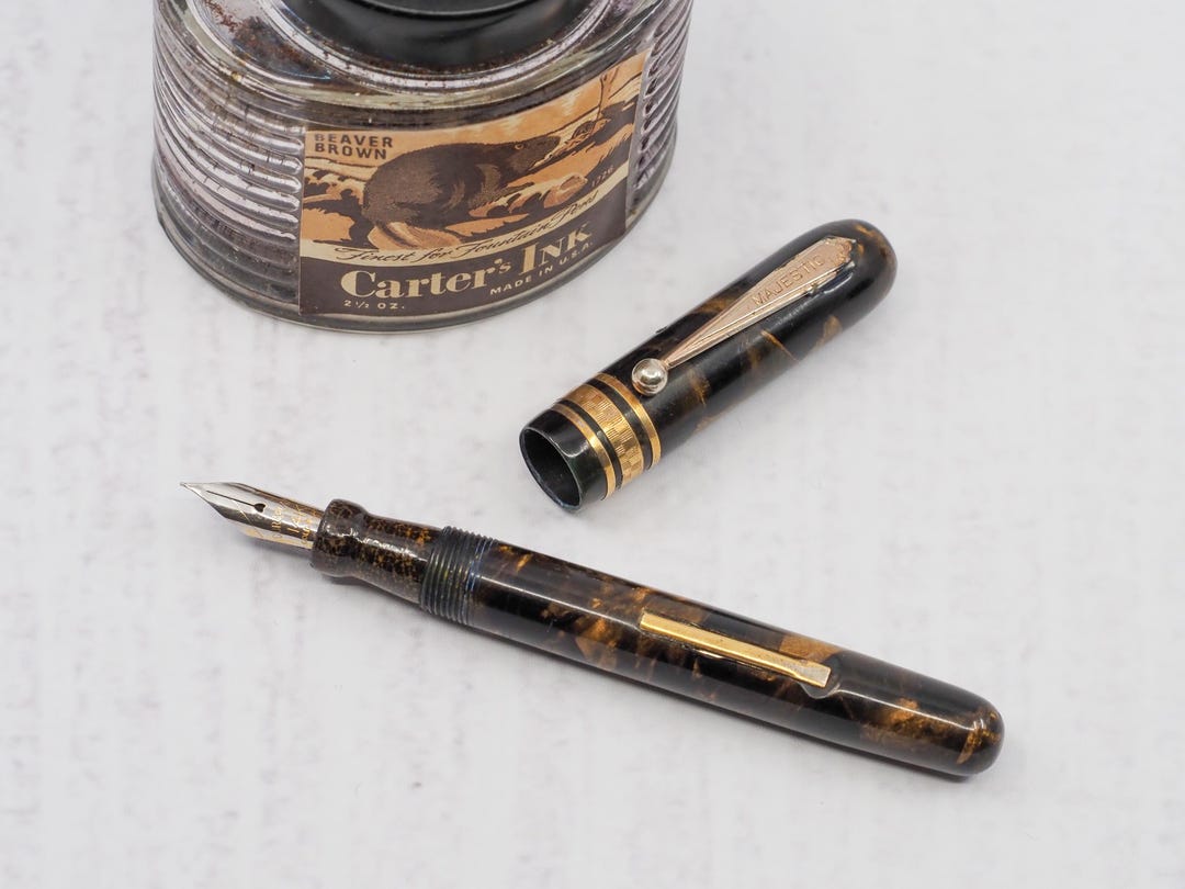 Vintage Majestic Mini Fountain Pen, Restored - Etsy