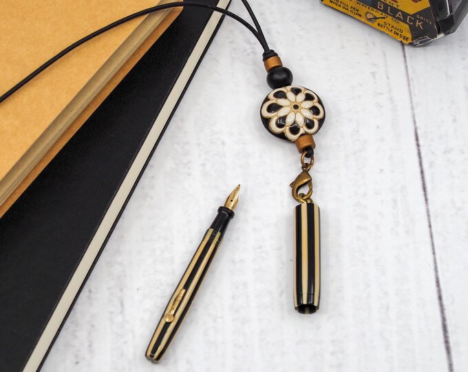 Vintage Ring Top Fountain Pen W/ Matching Lanyard, Mini Peter Pan ...