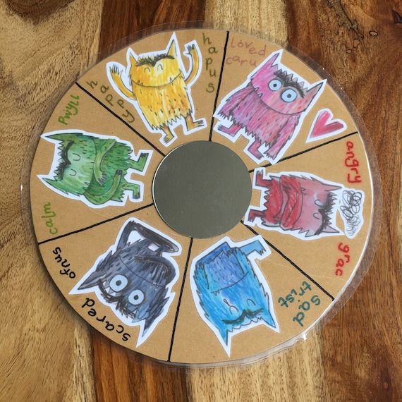 Emotions Wheel Inspired by the Colour Monster | Etsy