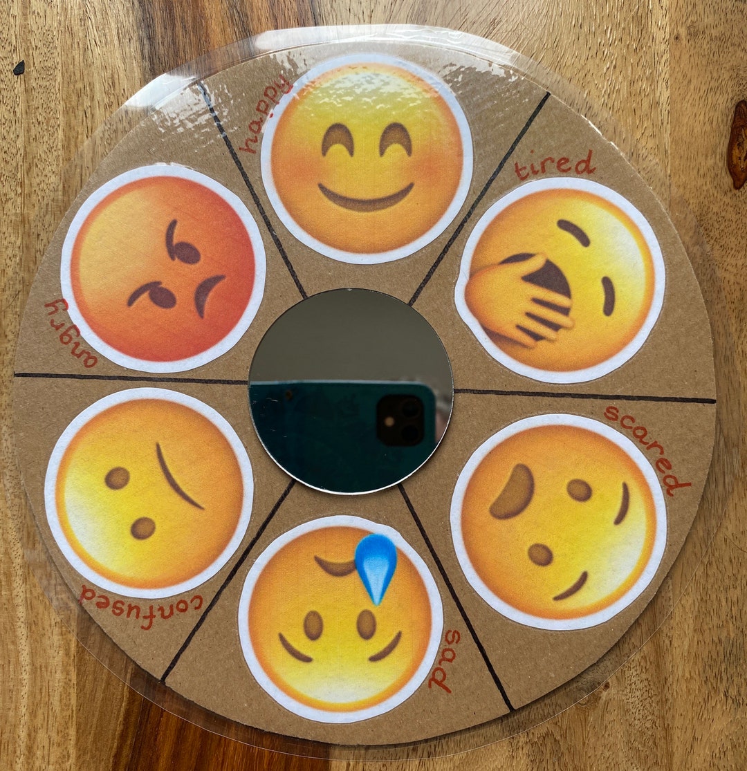 Emoji Emotions Wheel - Etsy