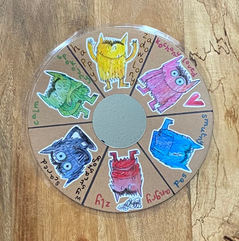 Emotions Wheel Inspired by the Colour Monster - Etsy