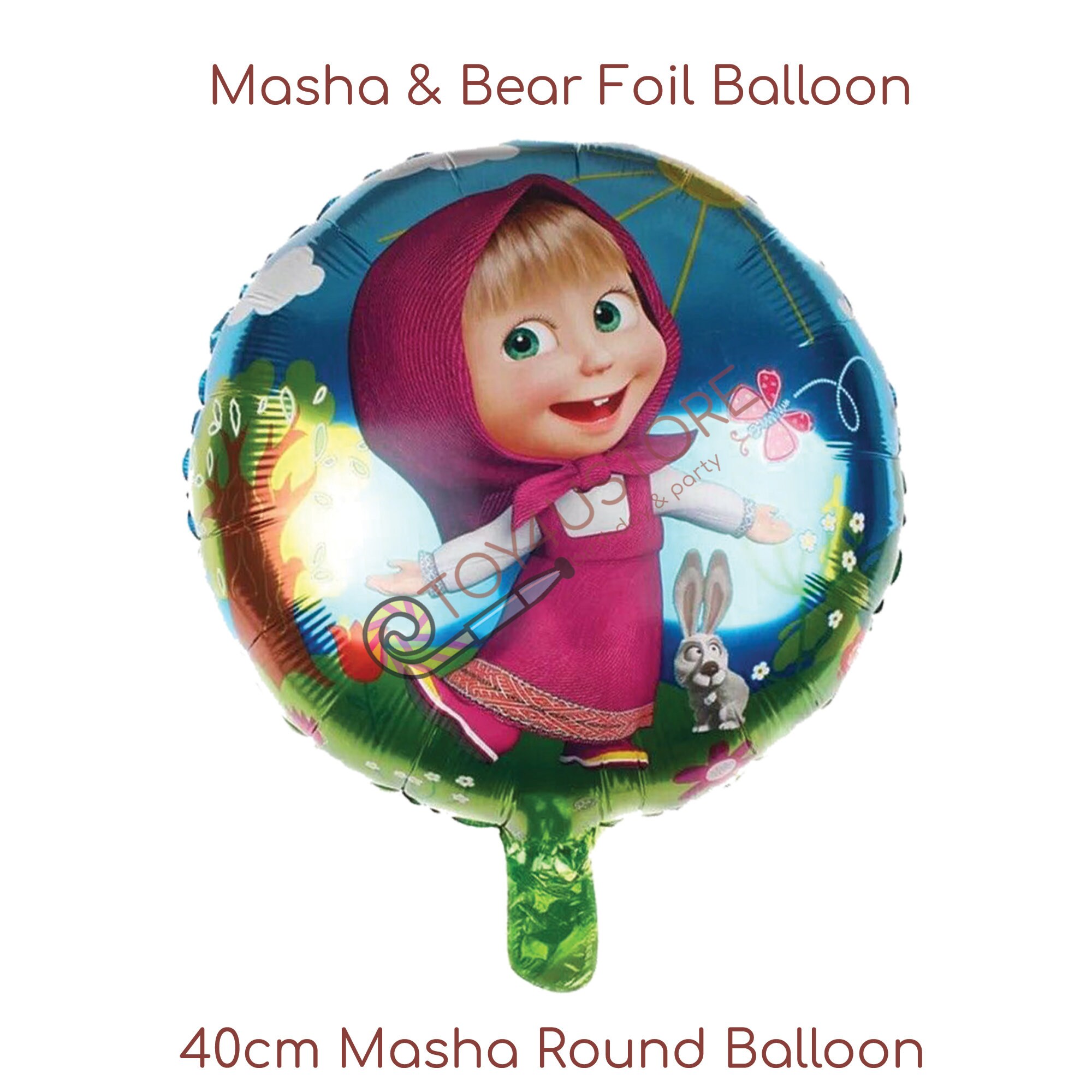 5pcs Masha and the Bear Foil Balloons for Kids Birthday Party ...