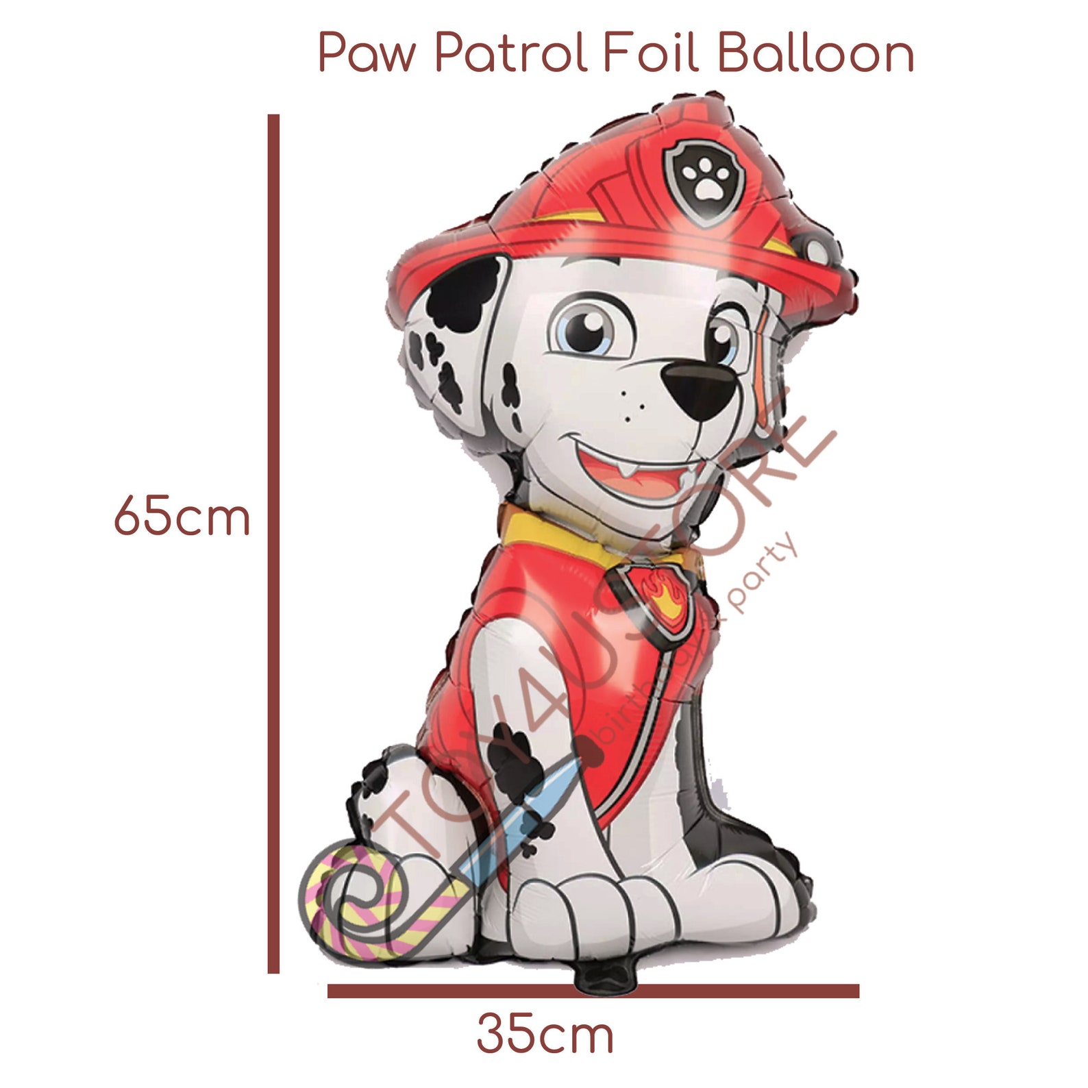 5pcs Paw Patrol Marshall Foil Balloons Kid Birthday Party Decoration ...