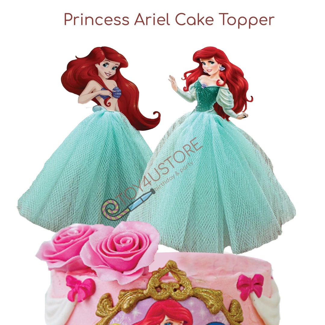 Ariel Collection Cake Toppers Birthday Cake Party Decorations Set - Etsy