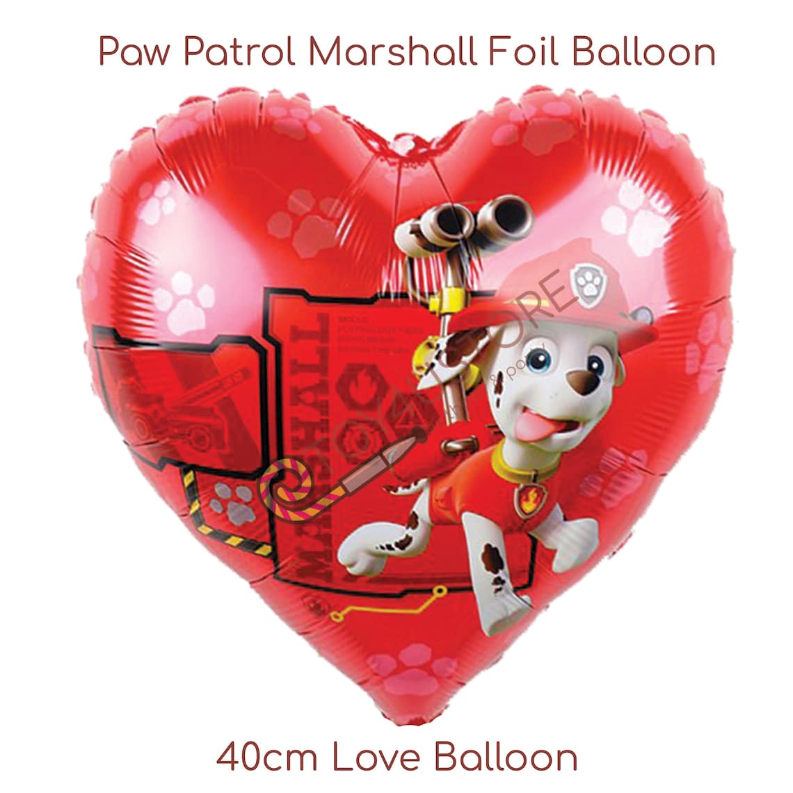 5pcs Paw Patrol Marshall Foil Balloons Kid Birthday Party | Etsy