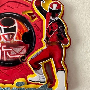 Personalise 3D Power Ranger Cake Topper With Name & Age Birthday Cake ...