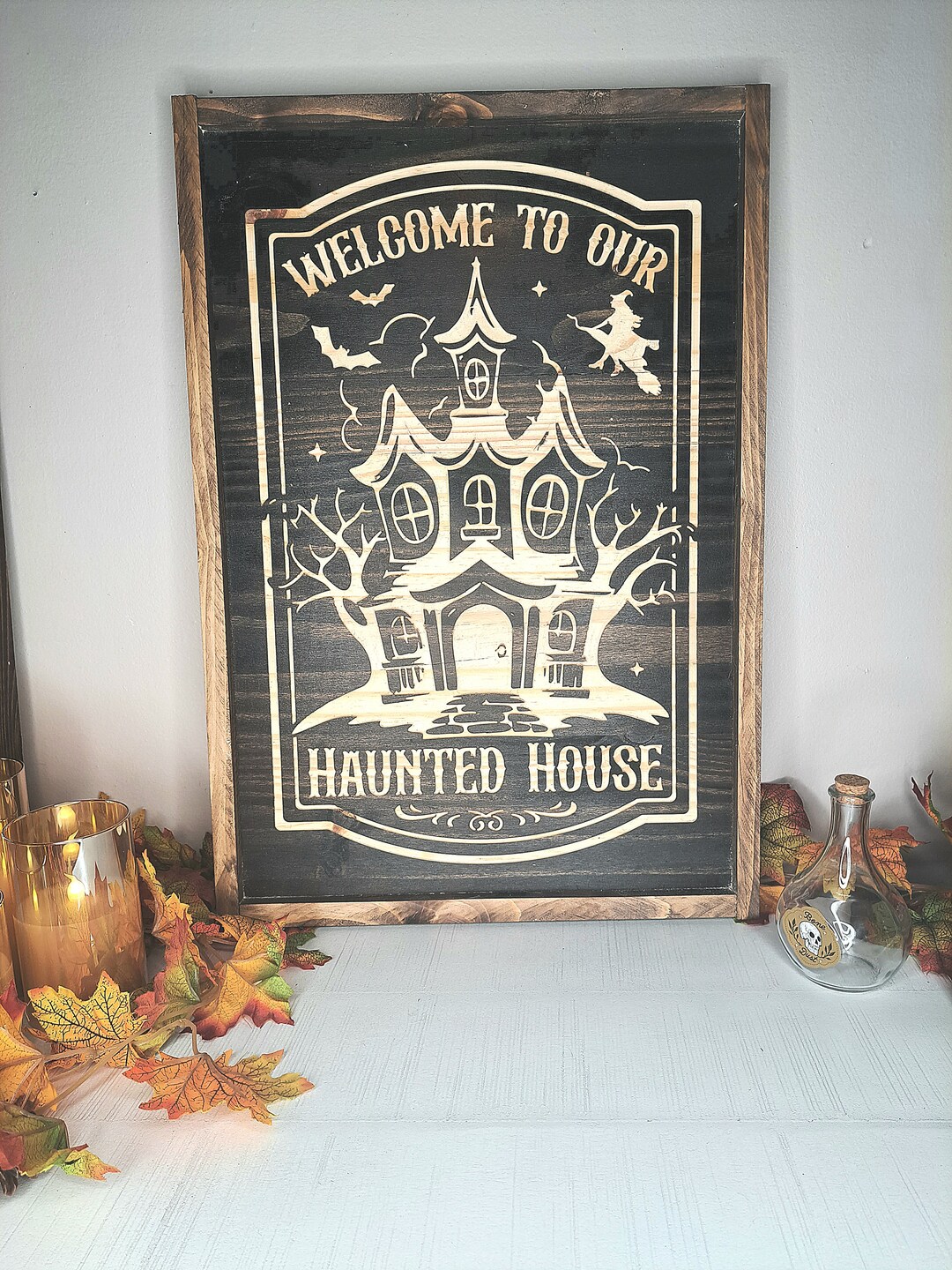 Haunted House Sign - Etsy