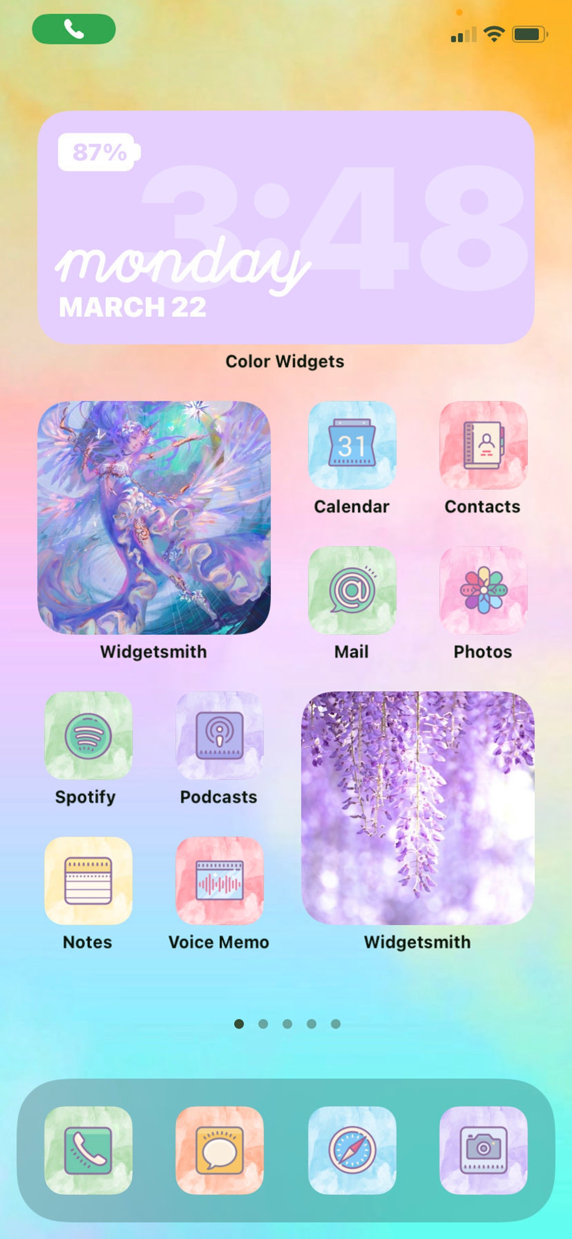 450 Cute Colorful Pastel App Icons iPhone iOS Wallpapers | Etsy