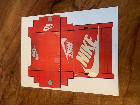 Nike Box Svg Paper Shoes, Paper Toys Template, Diy Gift Box, 40% OFF