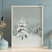 Christmas Print, Pine Tree Printable Art, Winter Landscape Photo ...