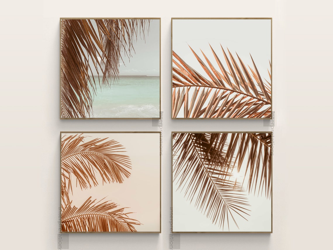 Beach DIY Wall Collage Kit of 30 Square Prints Surf Download - Etsy