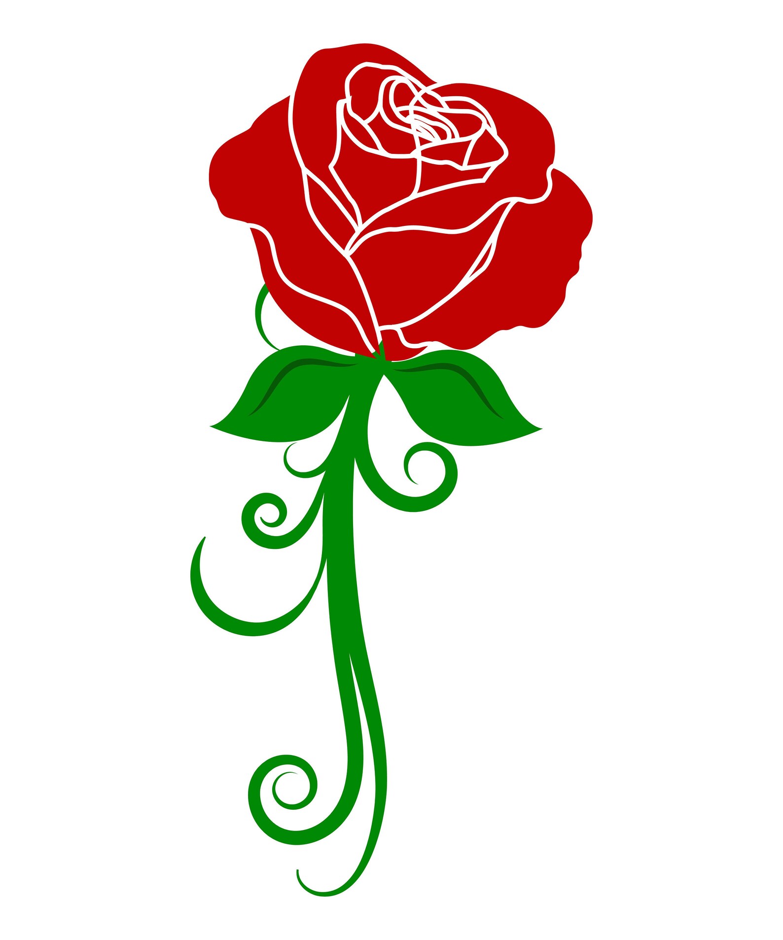 Rose SVG Rose SVG File Single Rose SVG Roses Svg Filesvg - Etsy Australia