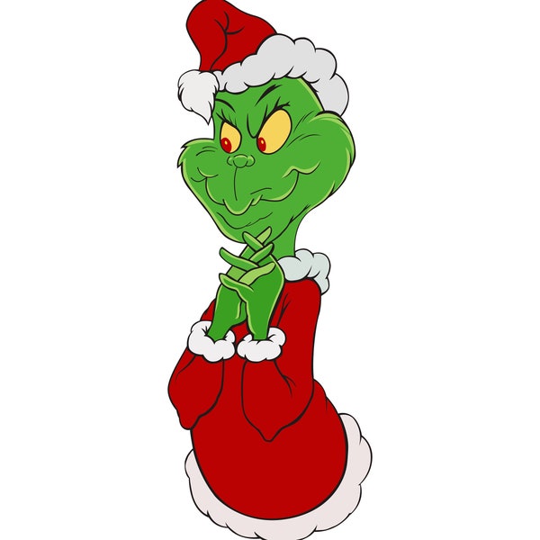 Grinch Monogram Svg - Etsy