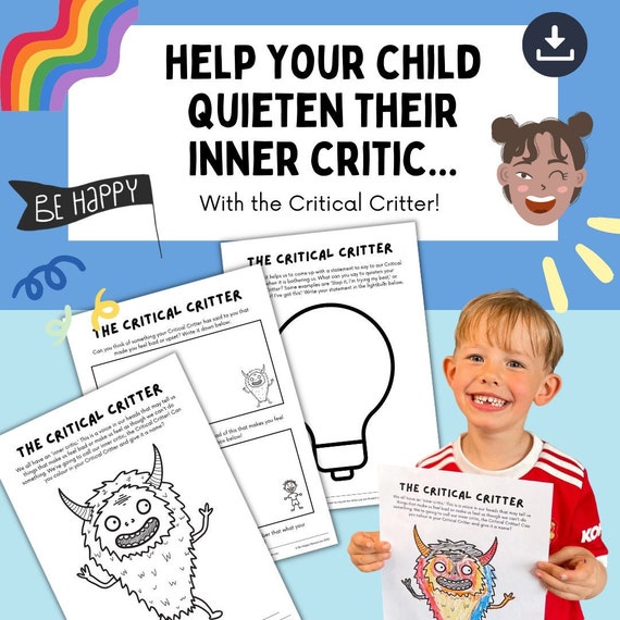 The Critical Critter Help Your Child Quieten Their Inner - Etsy