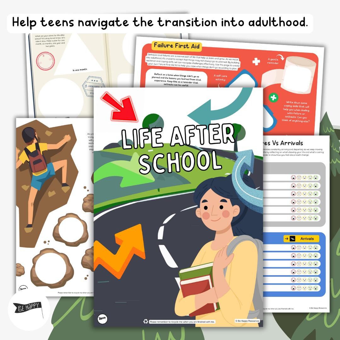 Life After School | A Transition Workbook to Guide Teens Into Adulthood ...