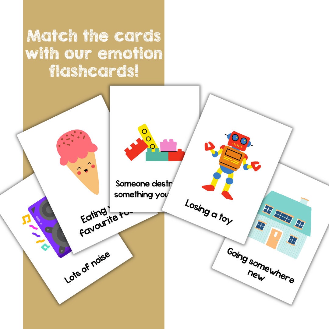 Emotion Scenario Game | Emotion Learning Activity | Age 3+ - Etsy