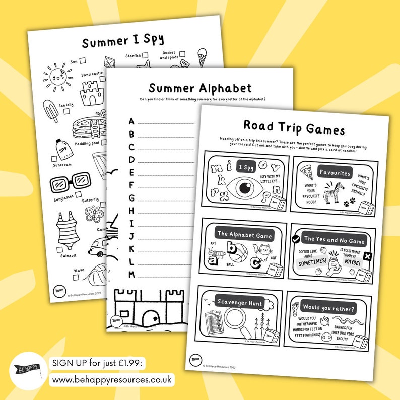 Summer Mindful Journal for Kids - Calming Printable Booklet - 25 ...