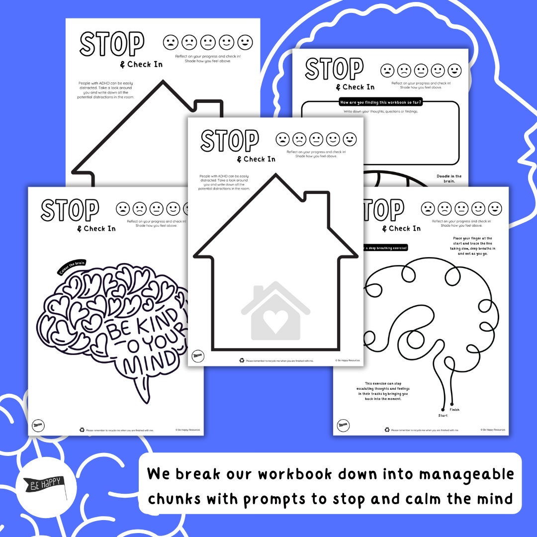 ADHD & Me - A Colourable, Printable Workbook for Pre-teens, Teens and ...